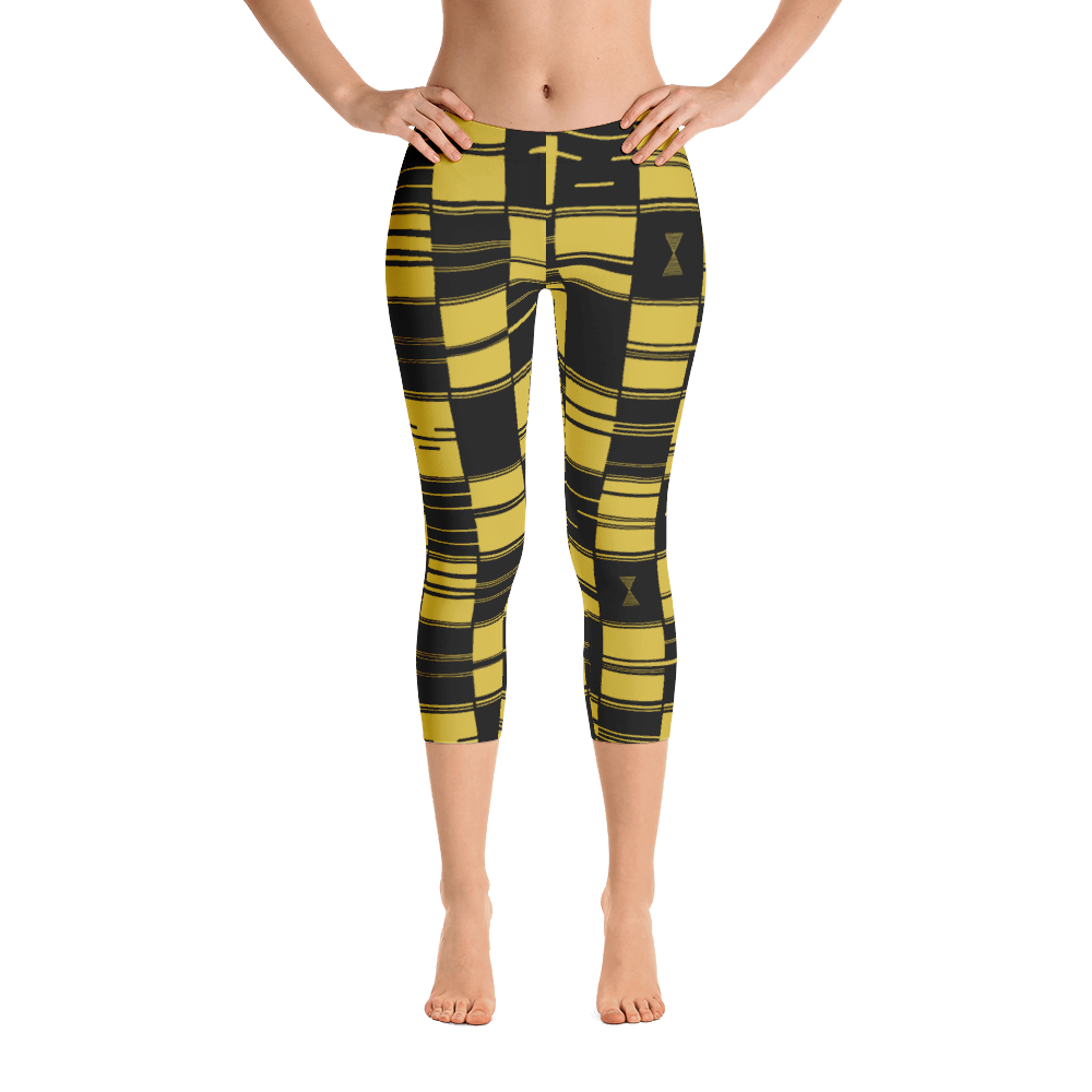 African Kente Pattern Leggings — Star Showroom
