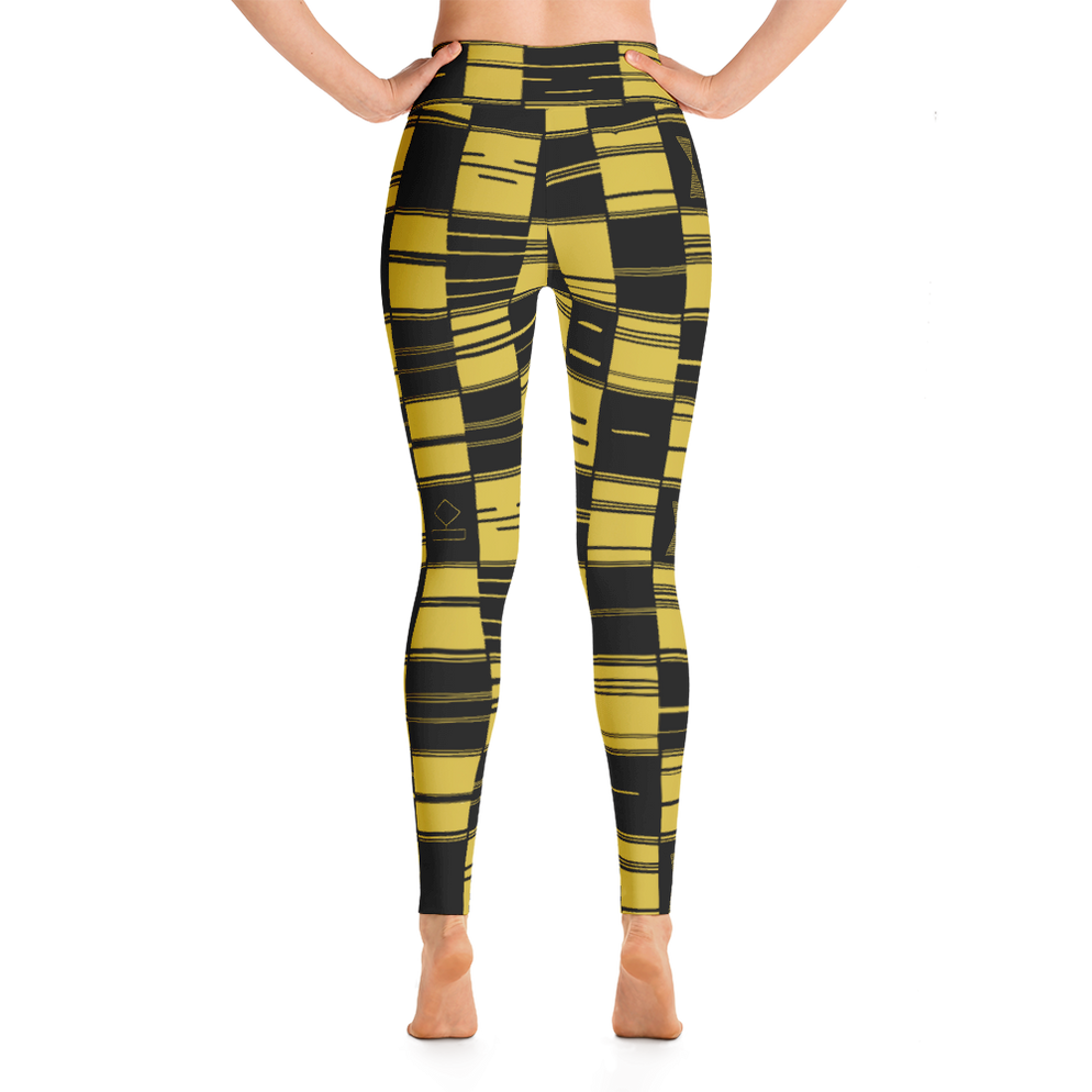 African Kente Pattern Leggings — Star Showroom
