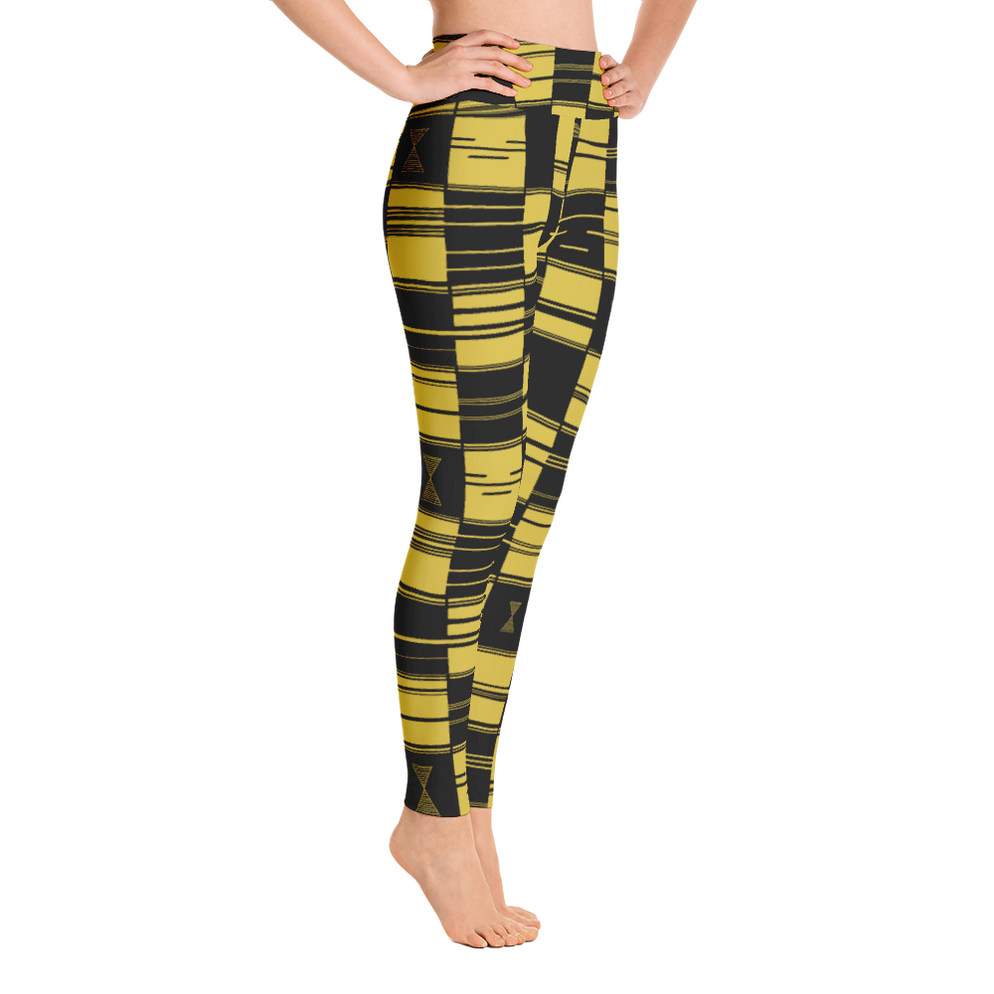 African Kente Pattern Leggings — Star Showroom